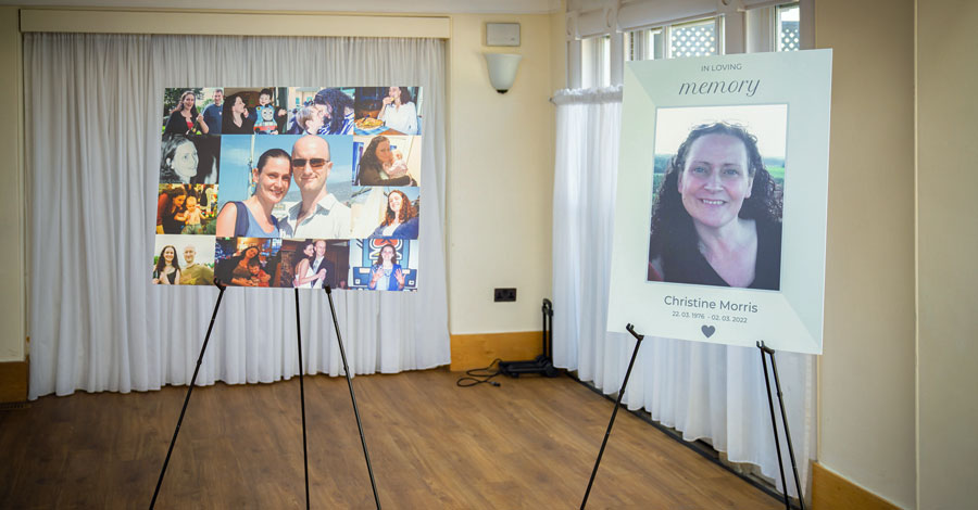 Creating a photo memory board - White Rose Modern Funerals